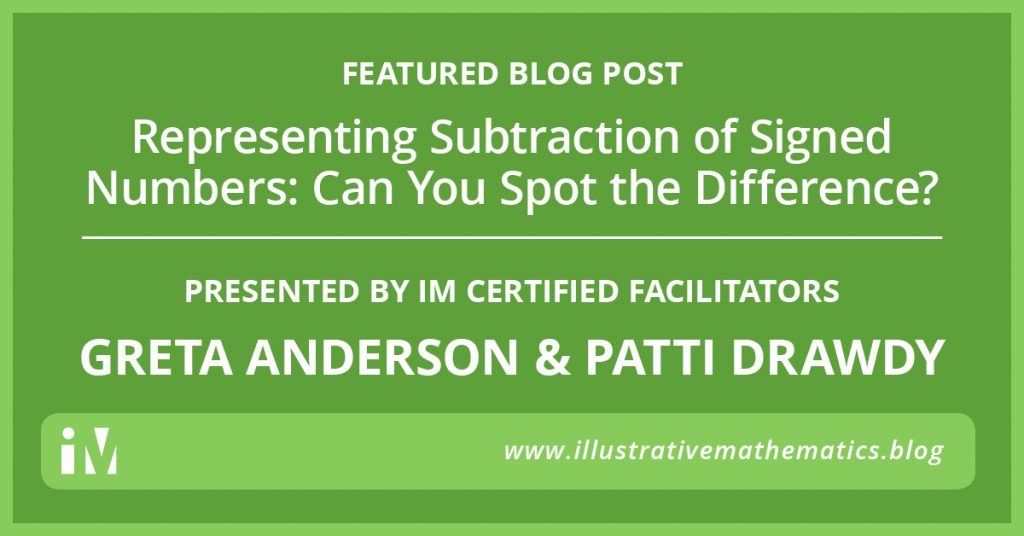 Representing Subtraction of Signed Numbers: Can You Spot the Difference ...