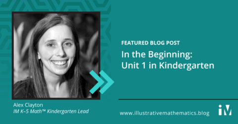 In the Beginning: Unit 1 in Kindergarten - IM CERTIFIED® BLOG